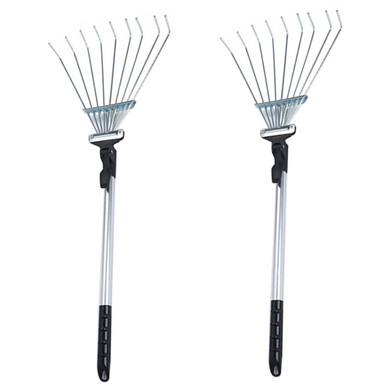 Happyyami 1 Set Small Hand Rake for Sweep Leaf Rake for Gardening Leaf ...