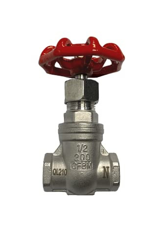 AF Hydro Stainless Steel SS316 Gate Valve, 1/2"NPT, Female Threaded ...
