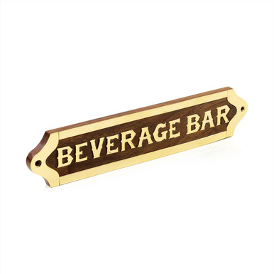 Wooden Sign Plaque Board | Beverage Bar Wooden Sign Board For Doors ...
