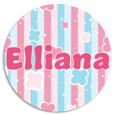 Elliana - 100 Pack Circle Stickers 3 Inch Name Tag Water Bottle School ...