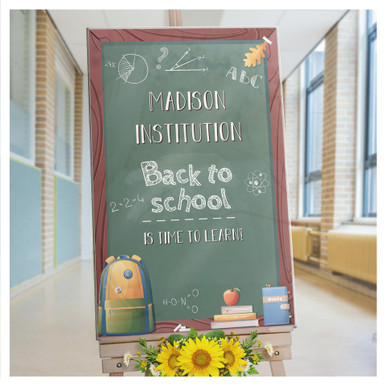 Back To School Sign - Custom Back To School Welcome Sign - Chalkboard ...