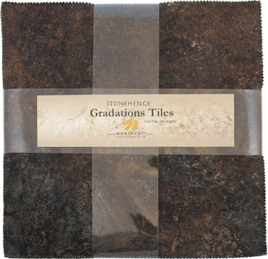 Stonehenge Gradations Slate Stone Tiles 42 10-inch Squares Layer Cake ...