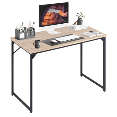 BLKMTY 39" Computer Desk Home Office Desk Wood Writing Study Table ...