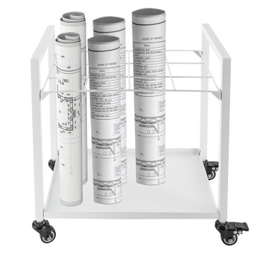 Mobile Blueprint Storage Rack, Roll Files Holder, Blueprint Storage ...
