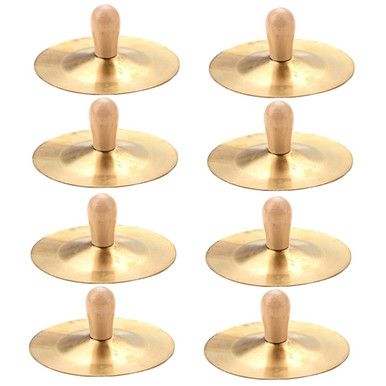 ibasenice 4 Pairs Horn Ringing Instruments for Kids Finger Cymbals ...