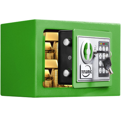 TENAMIC Safe Box 0.23 Cubic Feet Electronic Digital Security Box ...