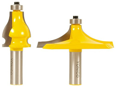 2 Bit Handrail Router Bit Set - Yonico 18223 - Warehousesoverstock