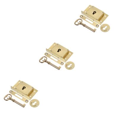 Veemoon 3 Sets Showcase Spring Built-in Lock Lock for Furniture Retro ...