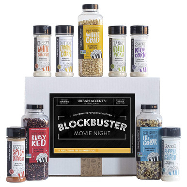 Urban Accents BLOCKBUSTER, Movie Night Popcorn Kernels Gift and Popcorn ...