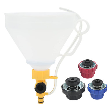 Spill Proof Radiator Funnel Bleeder,No-Spill Coolant Funnel Kit, Engine ...