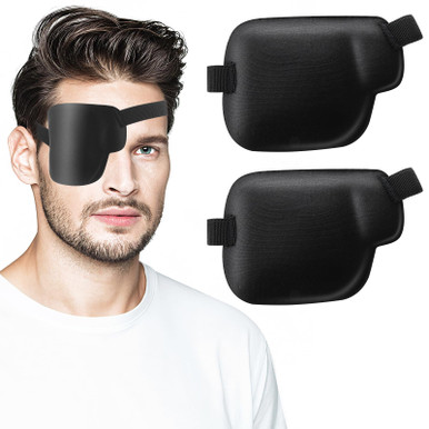 Bewudy 2 Pcs Eye Patches for Adults and Kids, 3D Eye Patch Black ...