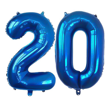 XLOOD Number 20 Balloons 32 inch Digital Balloon Alphabet 20 Birthday ...