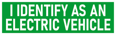 I Identify as an Electric Vehicle Bumper Sticker Funny EV Sticker Car ...