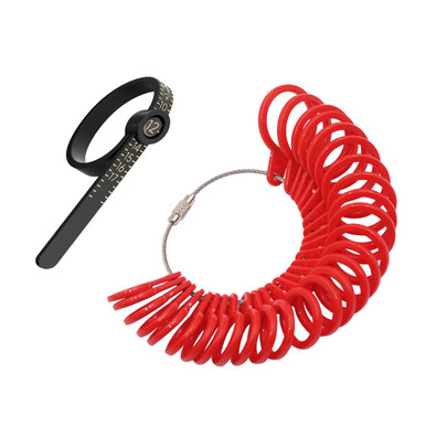 WUCID Ring Sizer Measuring Set Reusable Finger Size Gauge Measure Tool ...