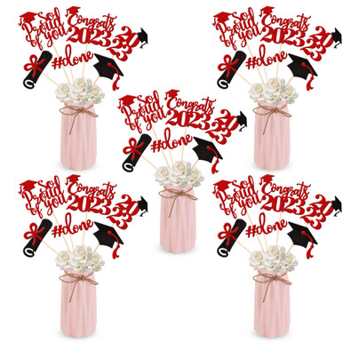 12 PCS 2023 Graduation Centerpiece Sticks Glitter Congrats 2023 So ...