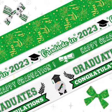 Hying 4 PCS 2023 Graduation Ribbons, 1" and 3/8" Width Graduation ...