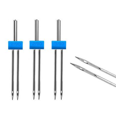 3 Pcs 4 mm Twin Needles, Double Twin Needles for Household Sewing ...