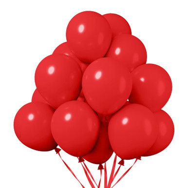 Red Balloons, Matte Balloon, 100PCS 12inch Balloons, Latex Balloons ...