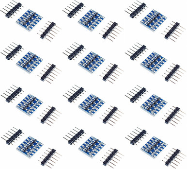 WWZMDiB 12Pcs 4 Channels IIC I2C Logic Level Converter Bi-Directional 3 ...