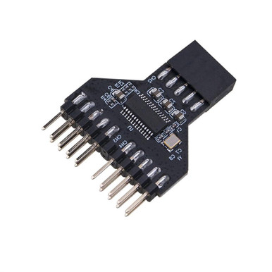 USB 2.0 9 Pin Splitter Motherboard USB 9Pin Header 1 to 2 Extension ...