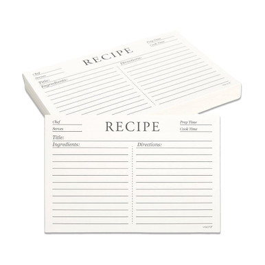 3x5 Recipe Cards Double Sided, 50 Count Recipe Cards 3x5 Inches Double ...