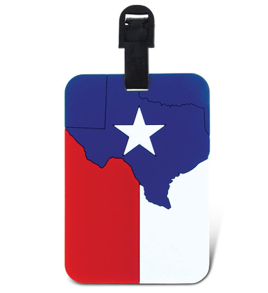 Puzzled Texas Flag Luggage Tag - Unique Texas State Flag Novelty Travel ...