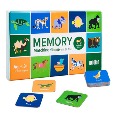 Wildkin Memory Matching Game Cards for Boys & Girls, 18 Pairs Memory ...