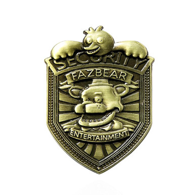 FNAF Security Guard Badge - Freddy Fazbear's Night Guard Pins - FNAF ...