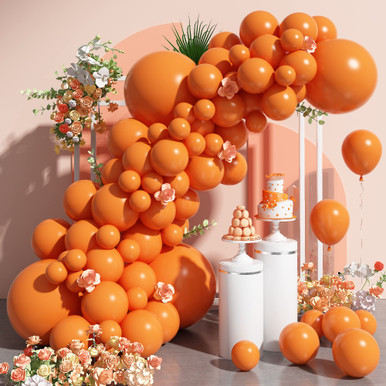 120pcs Orange Balloons Different Sizes 18 12 10 5 Inch, Orange Balloons ...