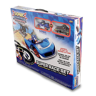 NKOK Sonic & Tails RC Slot Car Set Race Set Vehicle - Warehousesoverstock