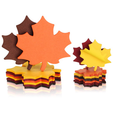 400 Sheets, 16 Pack Maple Leaf Sticky Notes Cute Leaf Shaped Sticky ...