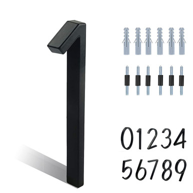 6 Inch Large House Number 1, Floating Modern House Numbers for Outside ...