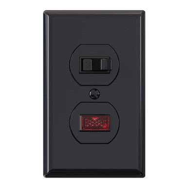 ELEGRP Single Pole Pilot Light Switch, Lighted Toggle Switch and ...