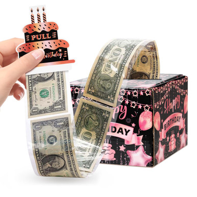 Happy Birthday Money Box for Cash Gift Pull, Funny Money Gift Boxes for ...