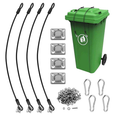 CALIDAKA 4-Pack Trash Can Lock Garbage Can Locks for Animals Trash Can ...