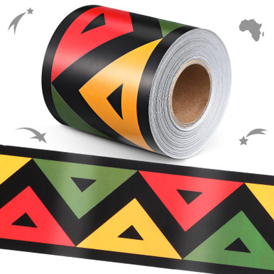 Sabary 68.9 Feet Black History Month Bulletin Board Border Rolled Black ...