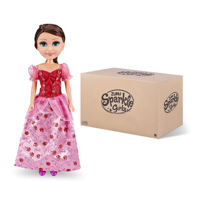 Sparkle Girlz Princess Doll with Sparkly Dress, Long Hair and ...