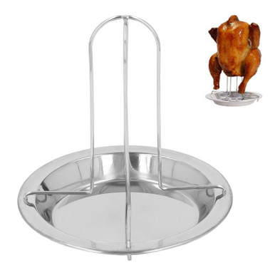 Roaster Rack, Vertical Stainless Steel Chicken Roasting Pan Cooking ...