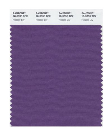 Pantone 18-3635 TCX Smart Color Swatch Card, Picasso Lily ...