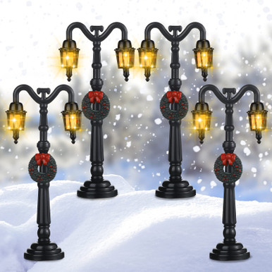 Christmas Lamp Post Village Accessories Village Fairy Lamp Train ...