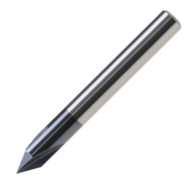 Chamfer End Mill 3 Flutes 60 Degree 6mm Shank TiAlN Coated Solid ...