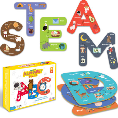 Kids Puzzles by TAOZI&LIZHI, Alphabet Puzzles for Kids Ages 3-5, ABC ...
