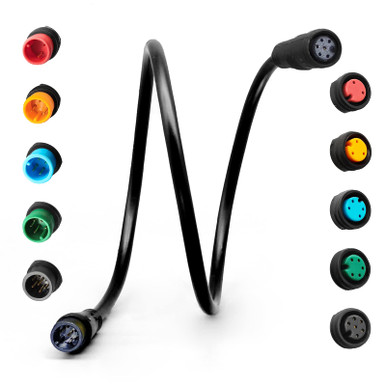 Ebike Extension Cable Julet 2Pin/3Pin/4Pin/5Pin/6Pin Waterproof ...