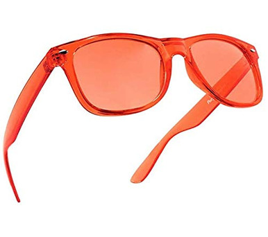 PURPLE CANYON Orange Color Therapy Mood Glasses Light Therapy Chakra ...