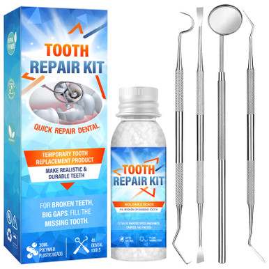 Tooth Repair Kit, Temporary Fake Teeth, Fixing The Missing and Broken ...