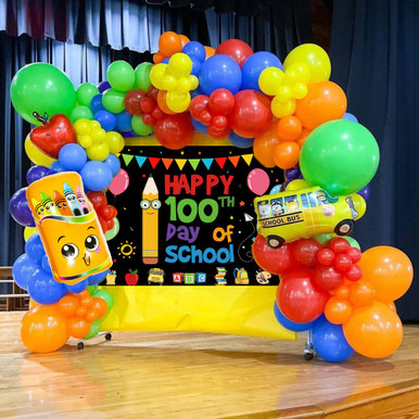 100th Day of School Party Decorations kit 118 Pcs Happy 100th Day of ...
