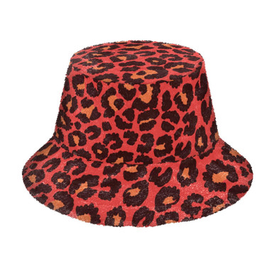 Leopard Red Bucket Hat for Women Men Packable Bucket Hat Unisex Golf ...