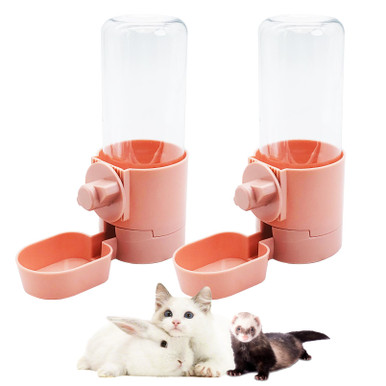 kathson 2 Pcs Rabbit Water Bottle No Drip 17oz Hanging Automatic Small ...