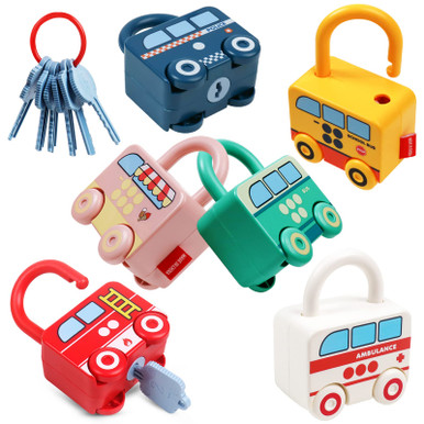 TENGTUNG Preschool Learning Activities Lock and Key Toy, Montessori ...