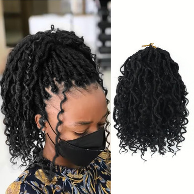 Goddess Locs Crochet Hair 8 Inch Faux Locs Crochet Hair Pre Looped ...